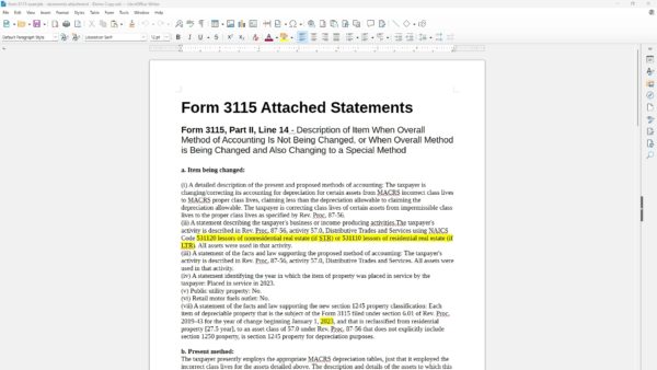 Using Form 3115 to Apply a Cost Segregation Study – Tax Modern